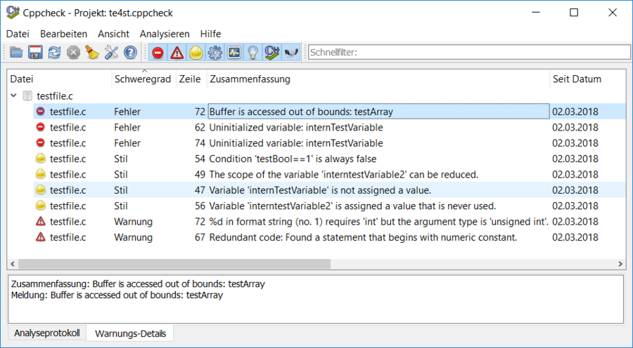 Statische Code Analyse - Analysieren Sie schon oder debuggen sie noch ...